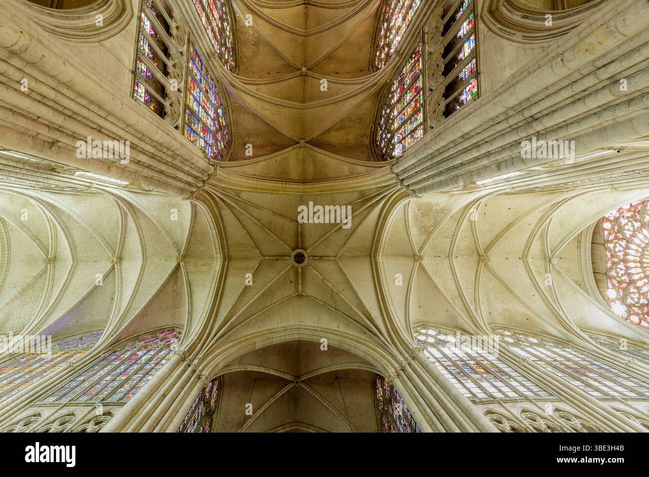 France, Aube, Troyes, Route du Vitrail (road of the stained glass ...