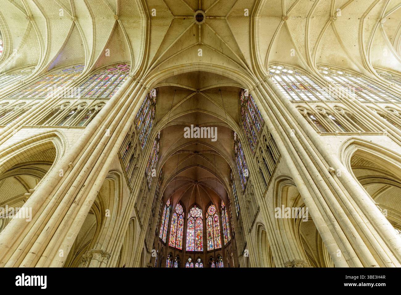 France, Aube, Troyes, Route du Vitrail (road of the stained glass ...