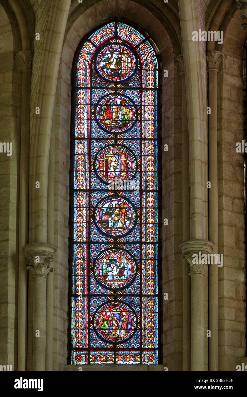 France, Aube, Troyes, Route du Vitrail (road of the stained glass ...