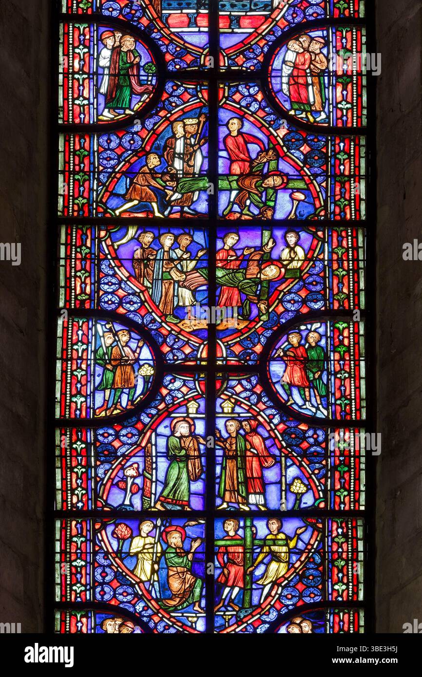 France, Aube, Troyes, Route du Vitrail (road of the stained glass ...