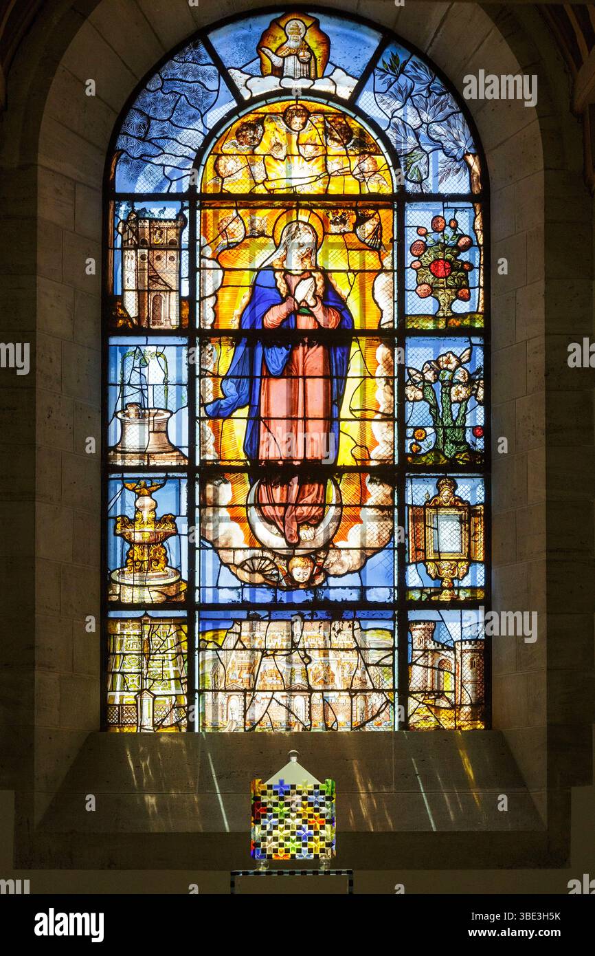 France, Aube, Troyes, Route du Vitrail (road of the stained glass ...