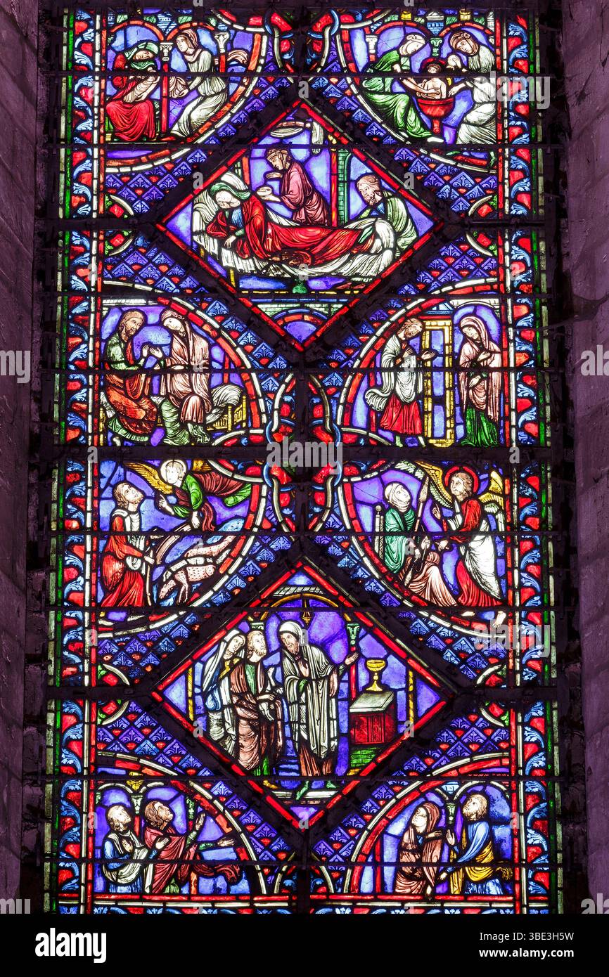 France, Aube, Troyes, Route du Vitrail (road of the stained glass ...