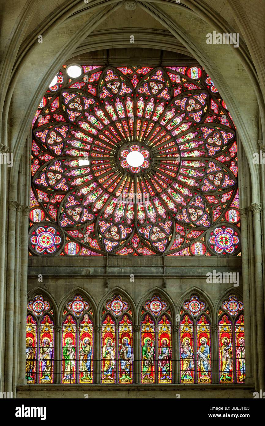 France, Aube, Troyes, Route du Vitrail (road of the stained glass ...