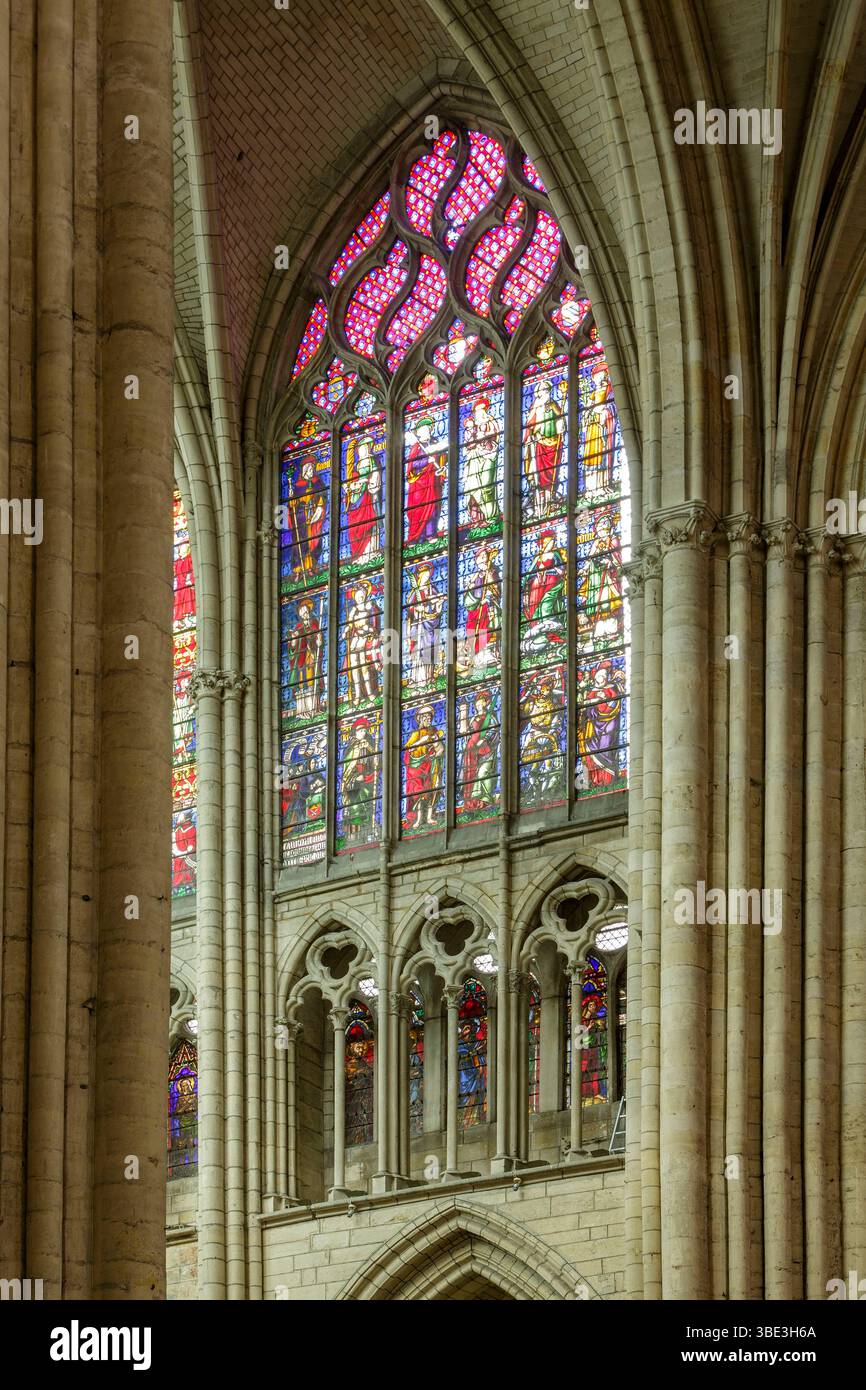 France, Aube, Troyes, Route du Vitrail (road of the stained glass ...
