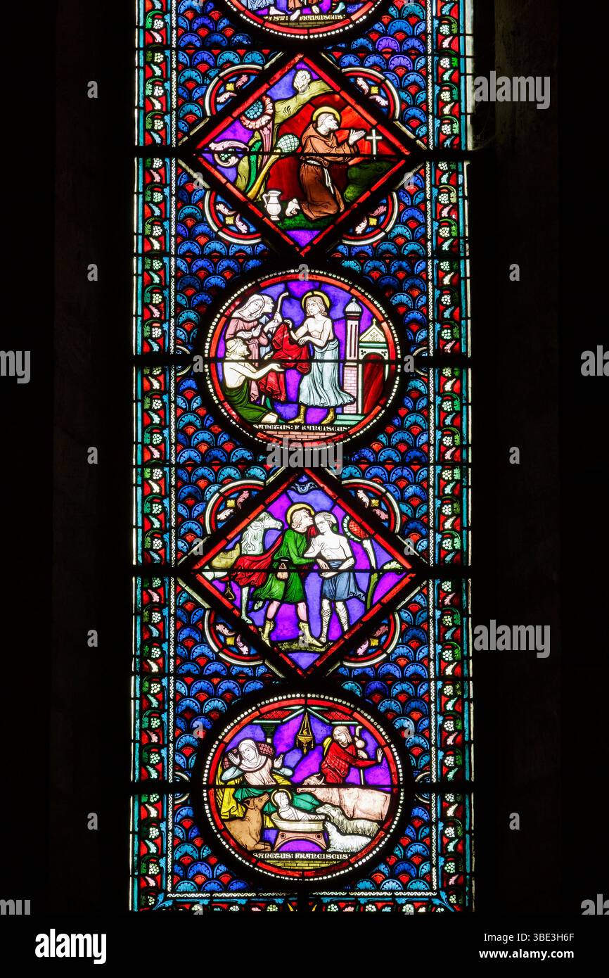 France, Aube, Troyes, Route du Vitrail (road of the stained glass ...