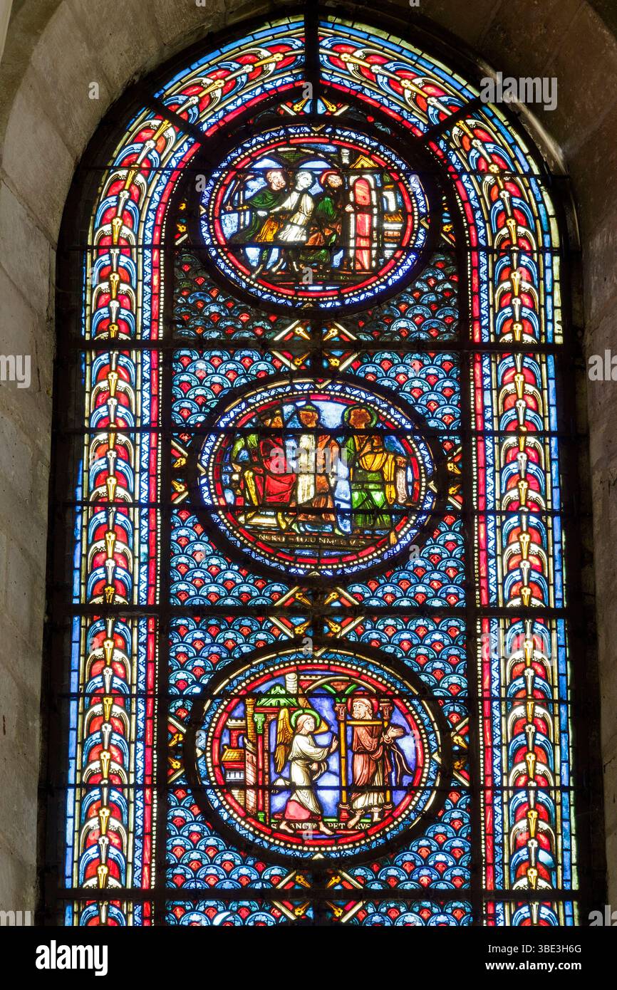 France, Aube, Troyes, Route du Vitrail (road of the stained glass ...