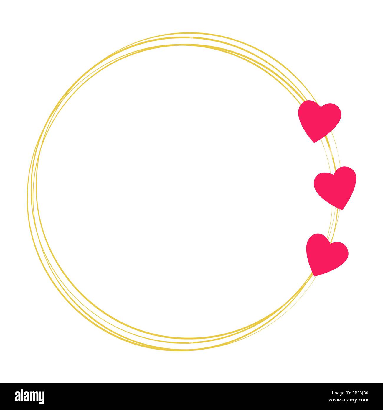 Golden round frame element vintage Stock Vector Images - Alamy