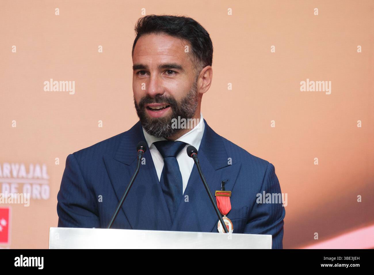 Daniel Carvajal during the Gold Medal of the Regional Administration to Real Madrid soccer ...