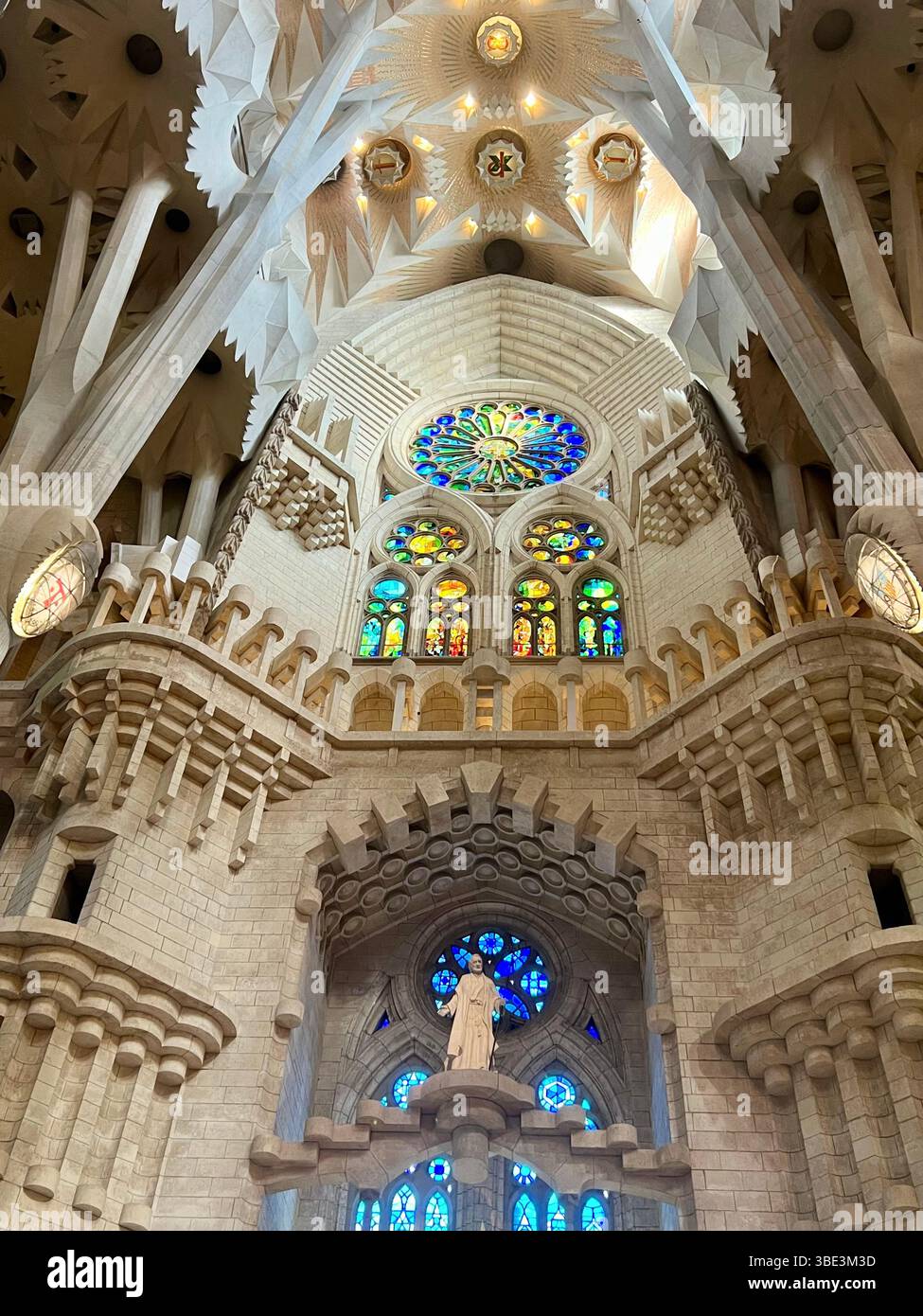 Sagrada Familia entrance from the inside Stock Photo - Alamy