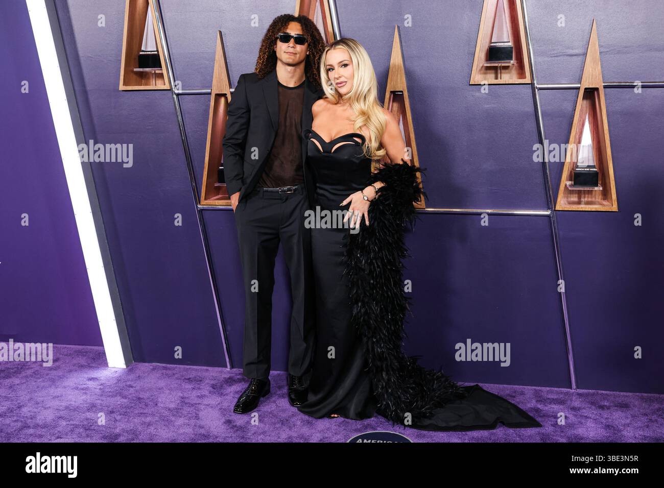 LAS VEGAS, NEVADA, USA - MAY 26: Makoa Kaleiki Ho and girlfriend Tana ...