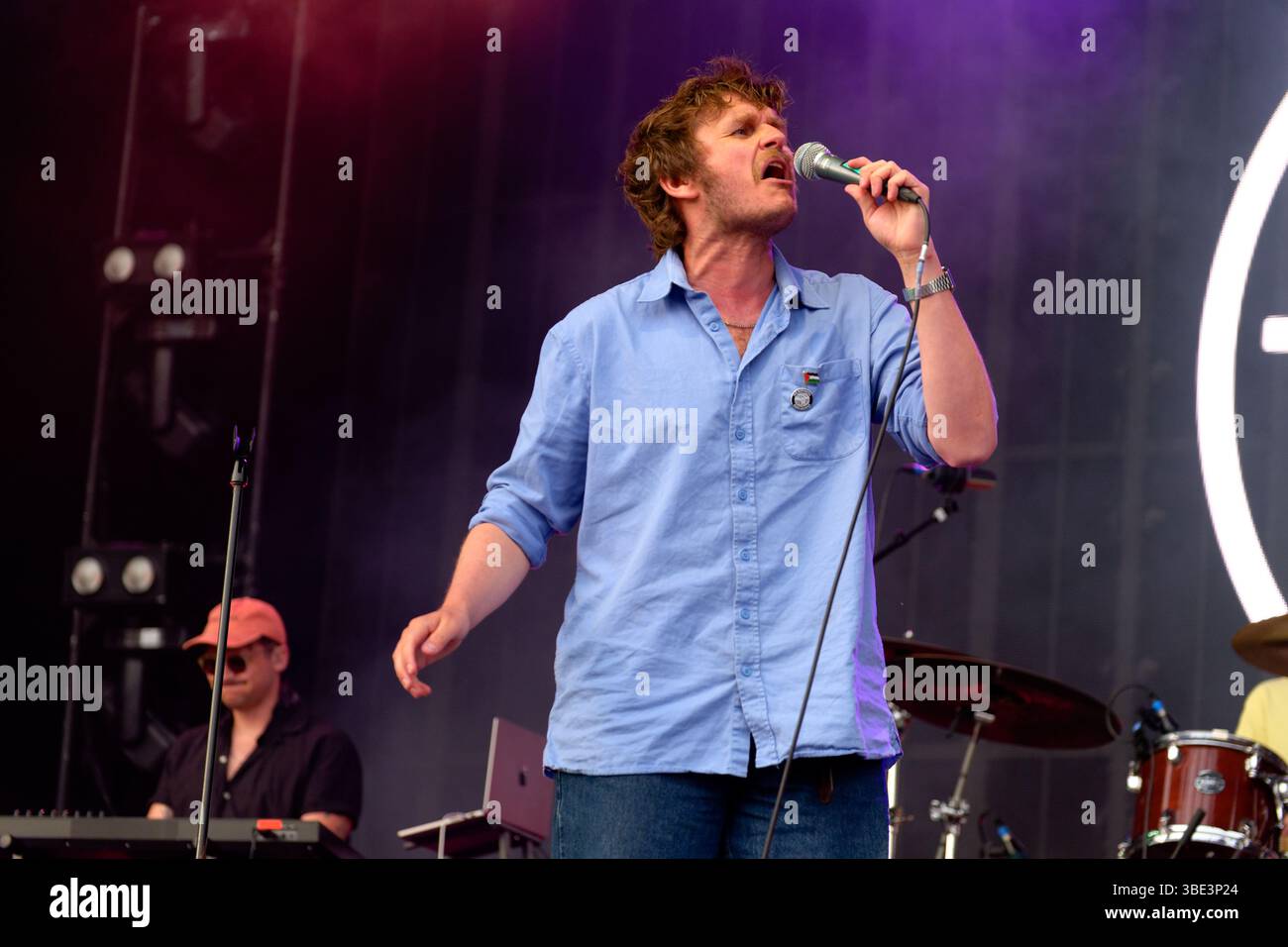 Catton Park, Derbyshire, UK. 24th May, 2025.Yard Act performing at ...
