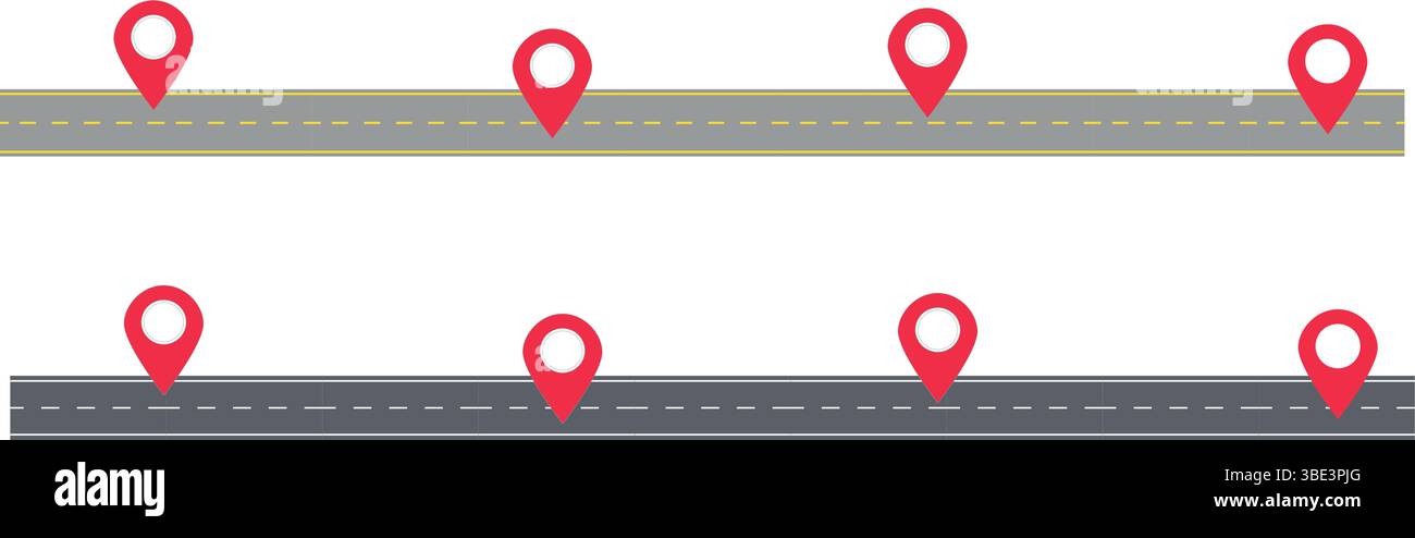 Abstract asphalt road infographic on a white background. Perfect for ...