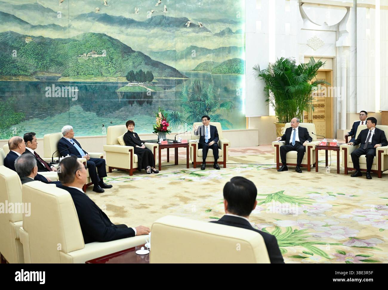Beijing, China. 27th May, 2025. Wang Huning, a member of the Standing ...