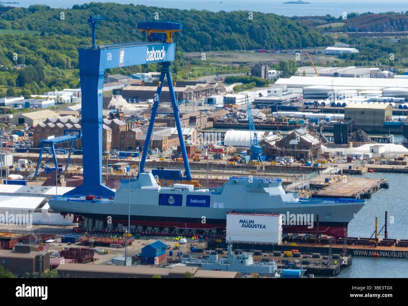 27th May 2025. First Royal Navy Type 31 Frigate, HMS Venturer rolled ...