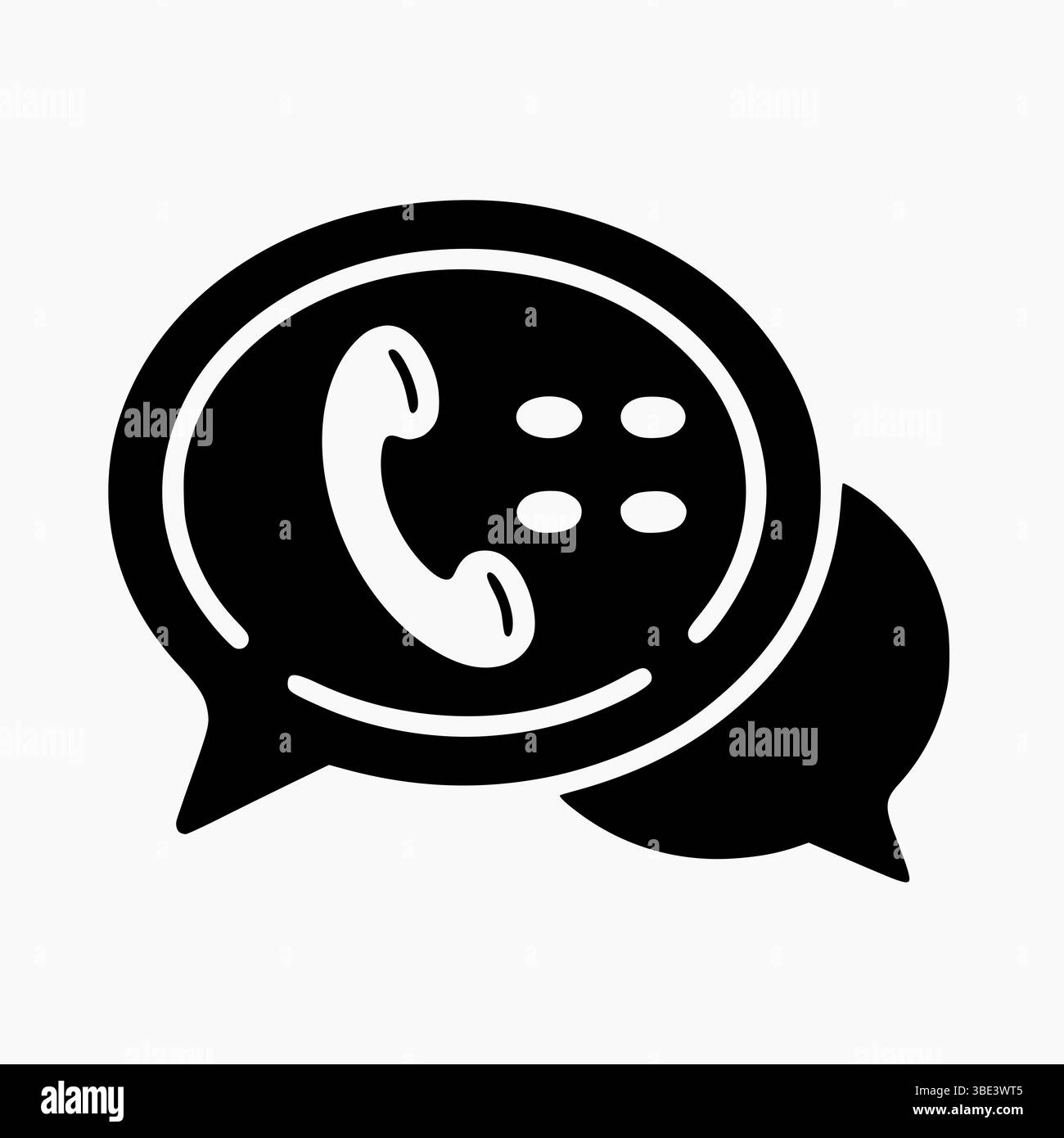 Call Chat Icon Animation – Messaging Communication Loop Symbol for Apps & Media Stock Vector ...