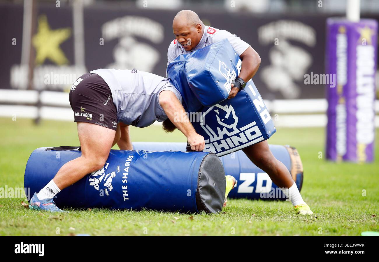 DURBAN, SOUTH AFRICA - MAY 27: Hanro Jacobs of the Hollywoodbets Sharks ...