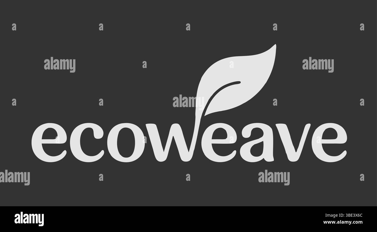 Green eco friendly logo Black and White Stock Photos & Images - Alamy