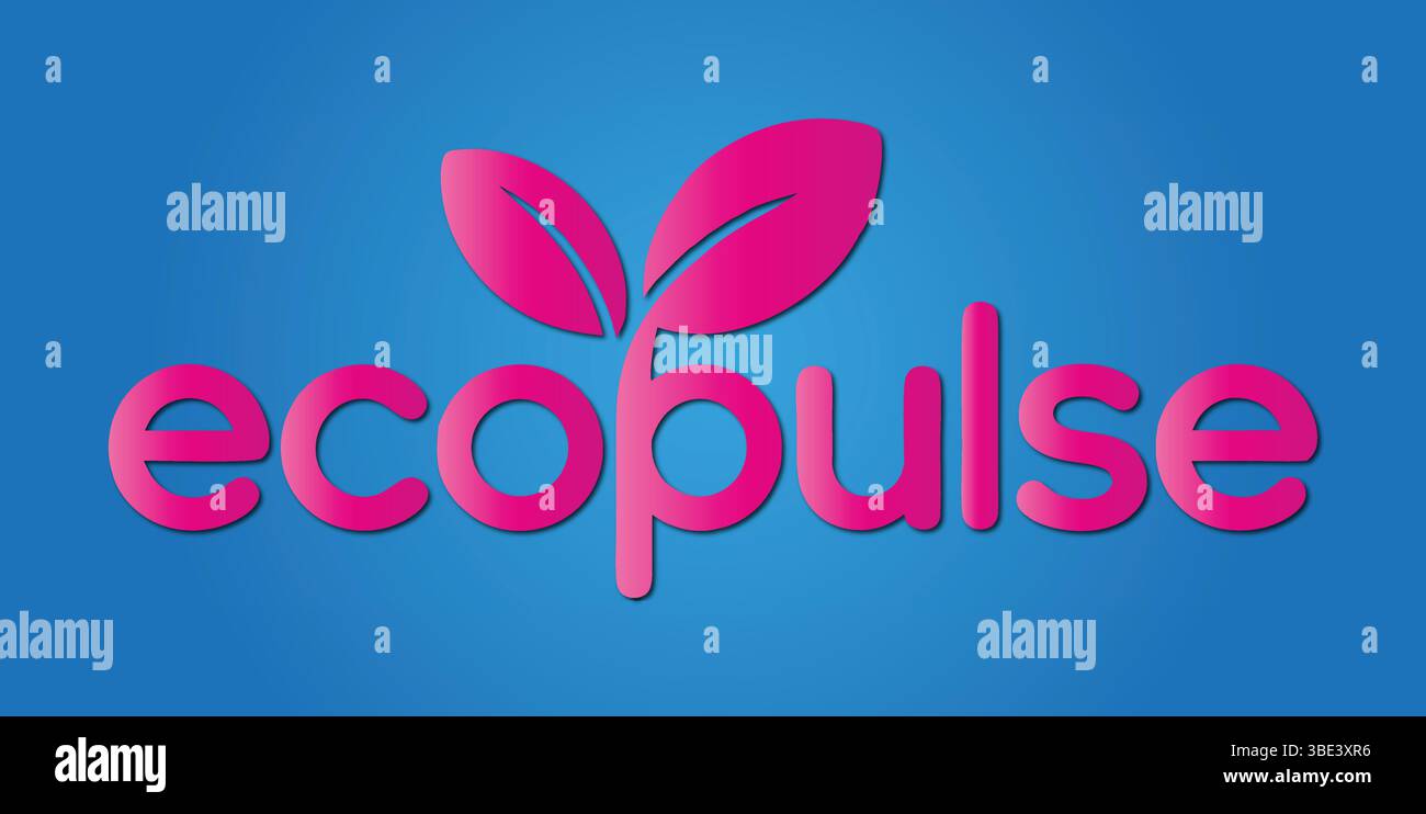 Ecopulse Logo - Minimalist Leaf Design Stock Vector Image & Art - Alamy