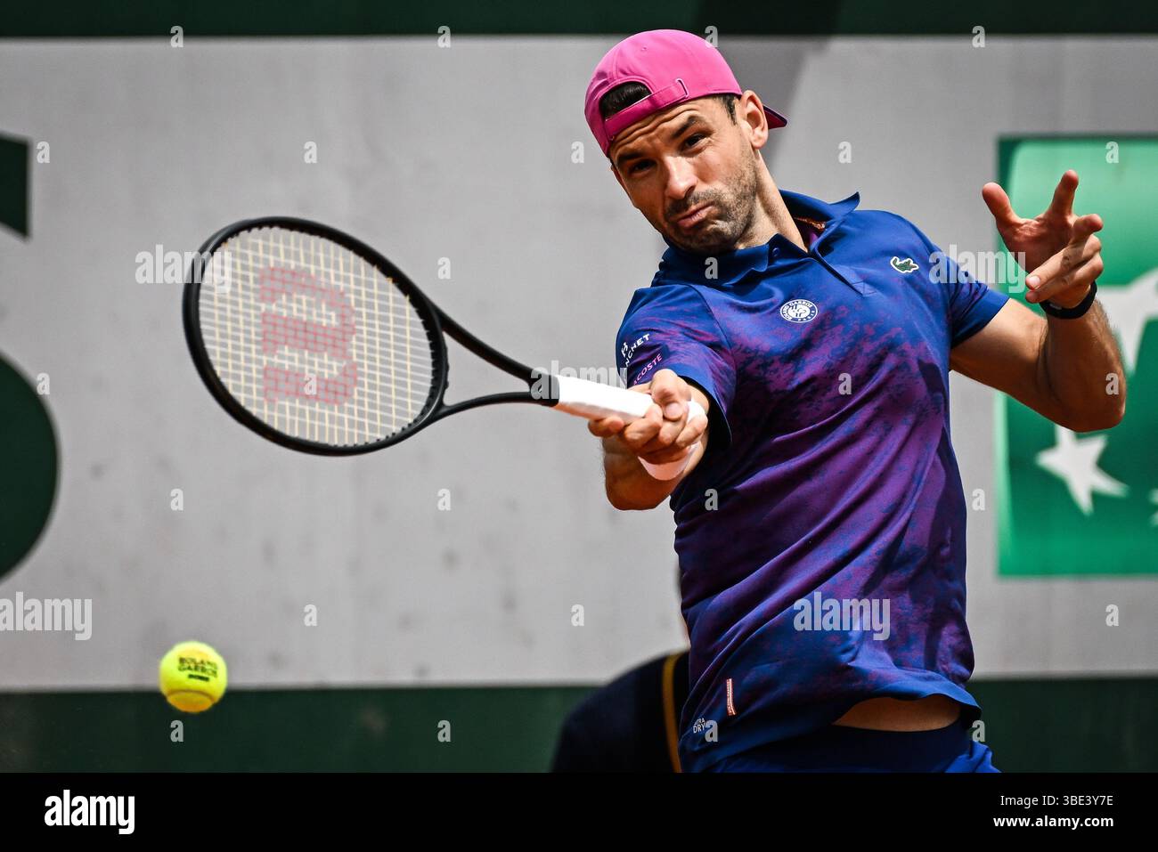 Grigor DIMITROV of Bulgaria during the third day of the Roland-Garros ...