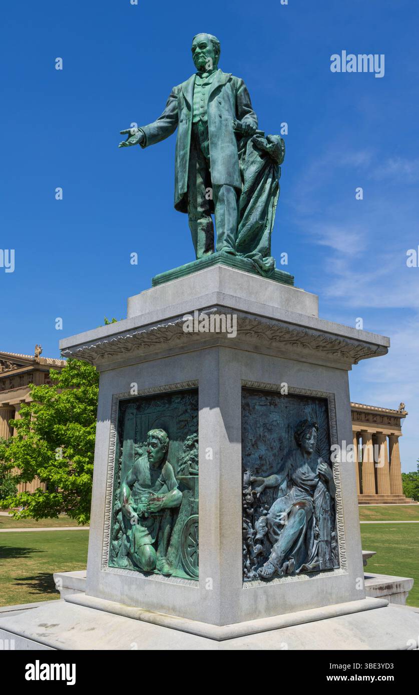 Statue of John W. Thomas (1830-1906) in Centennial Park, Nashville ...