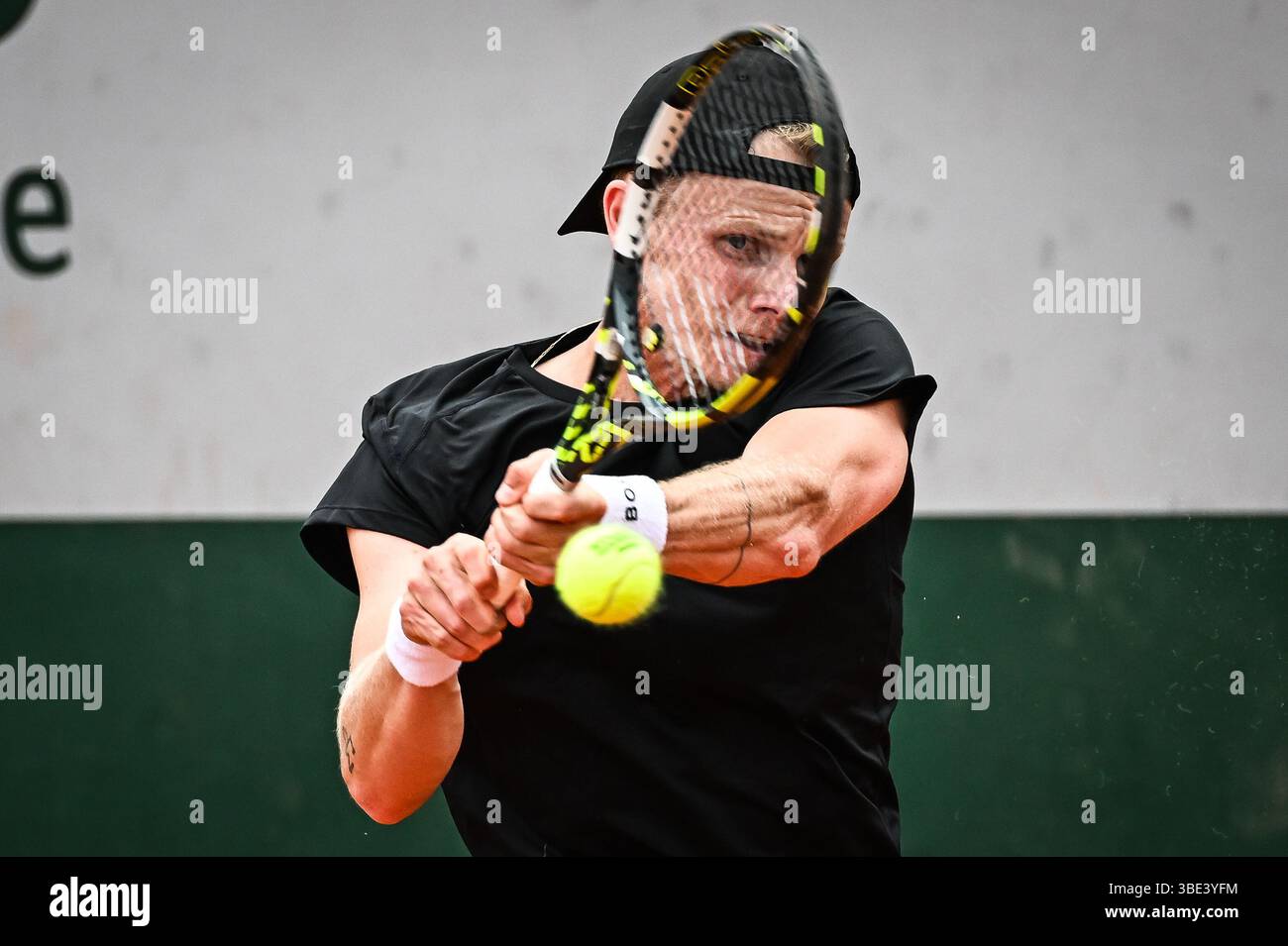 Jesper DE JONG of Netherlands during the third day of the Roland-Garros ...