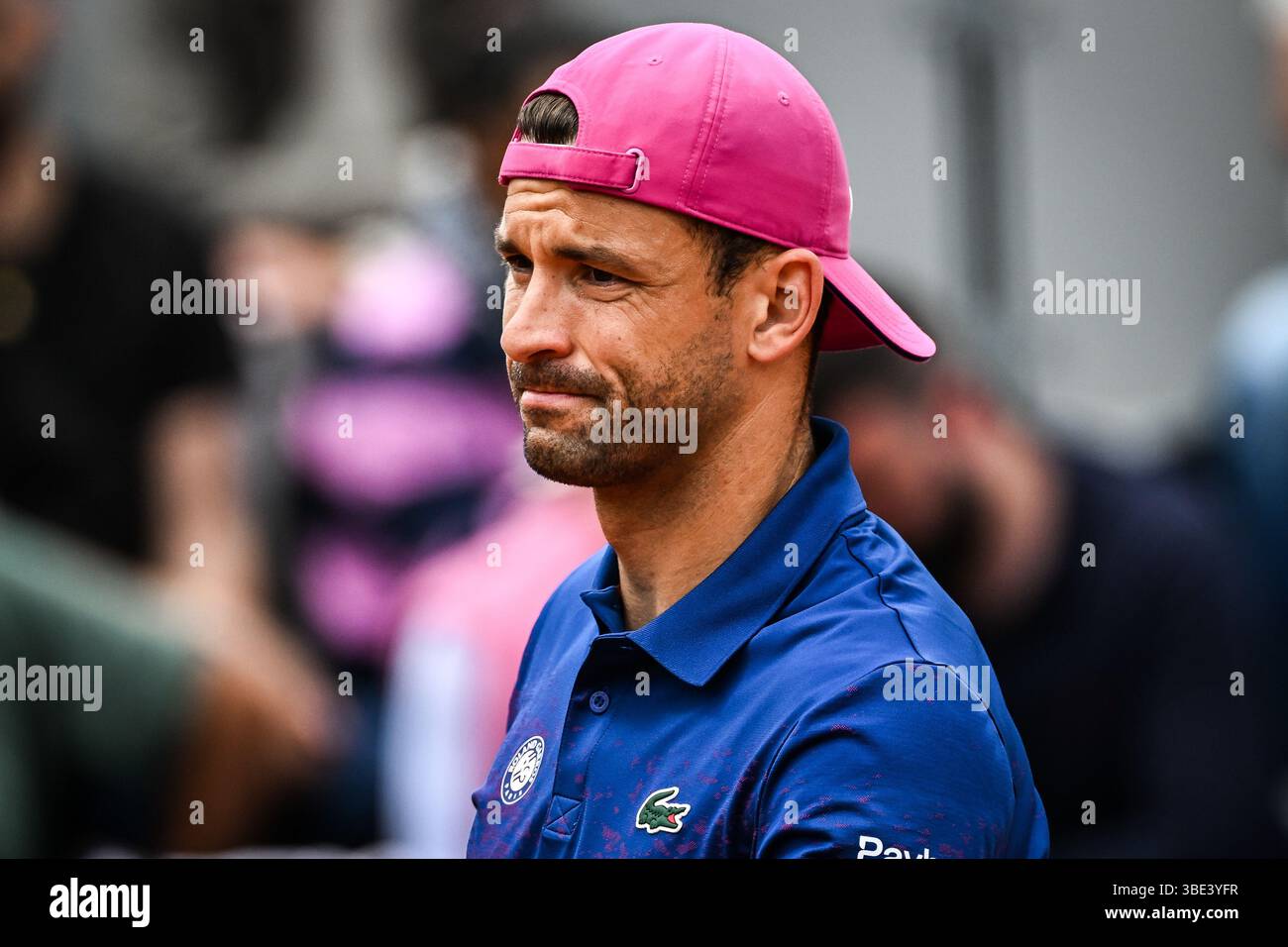 Grigor DIMITROV of Bulgaria during the third day of the Roland-Garros ...