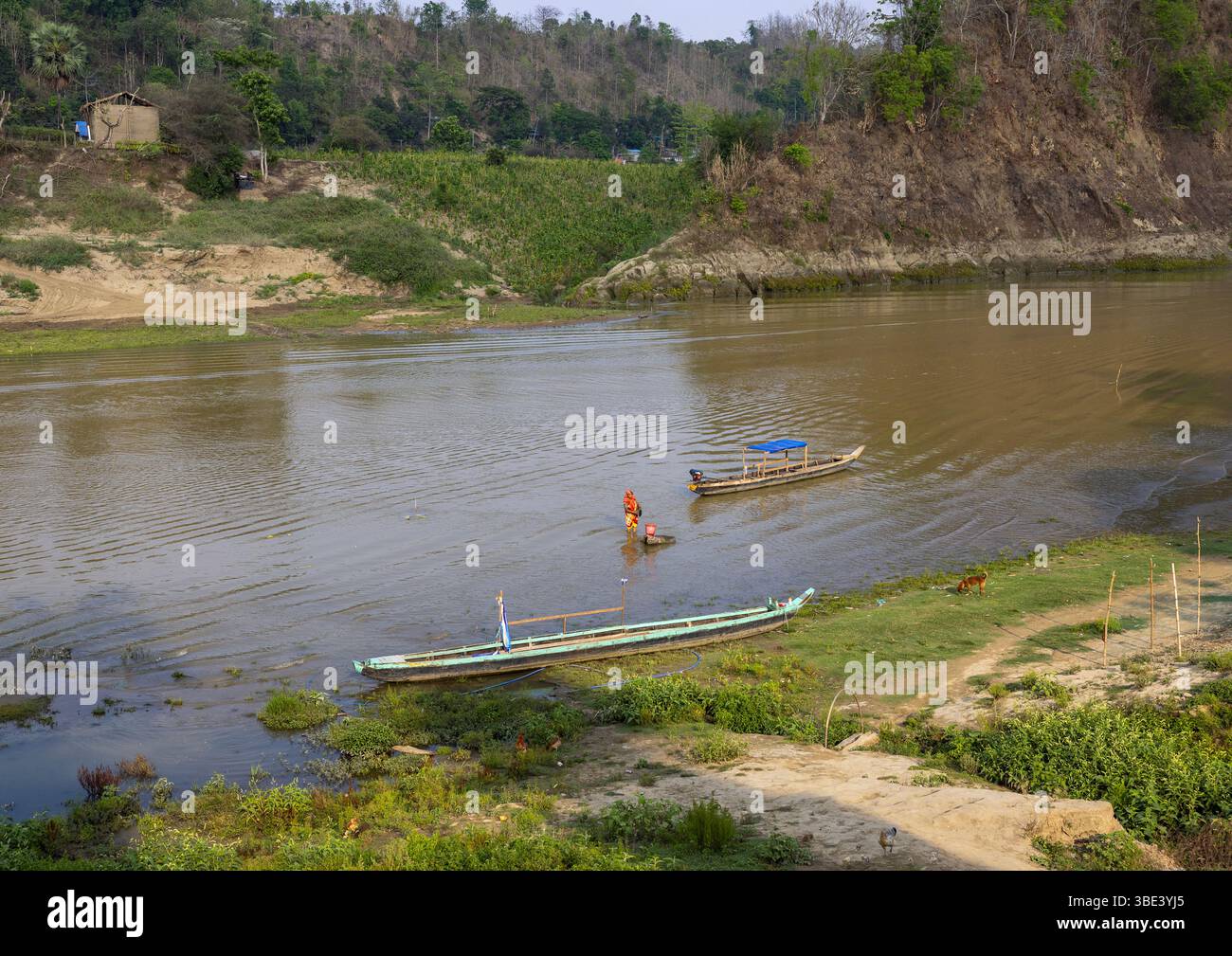 View of River Sangu flowing through Chittagong Hill Tracts, Chittagong ...