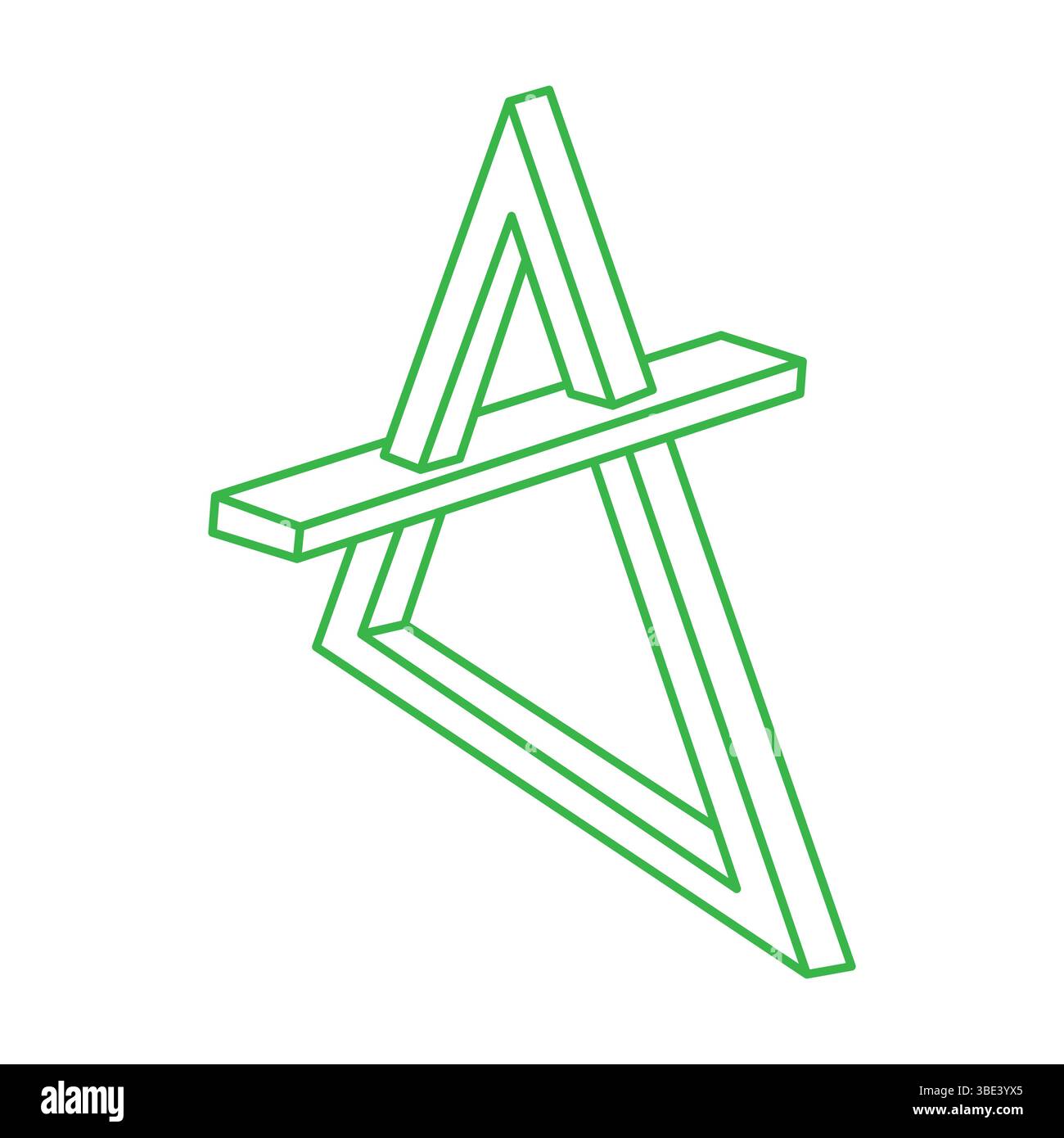 Impossible optical illusion shapes. Optical art objects. Impossible ...