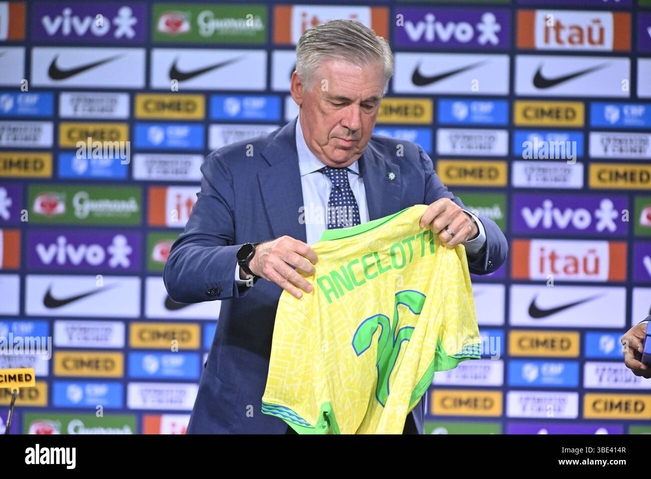 Rio de Janeiro-Brazil, May 26, 2025, Carlo Ancelotti, new coach of the ...