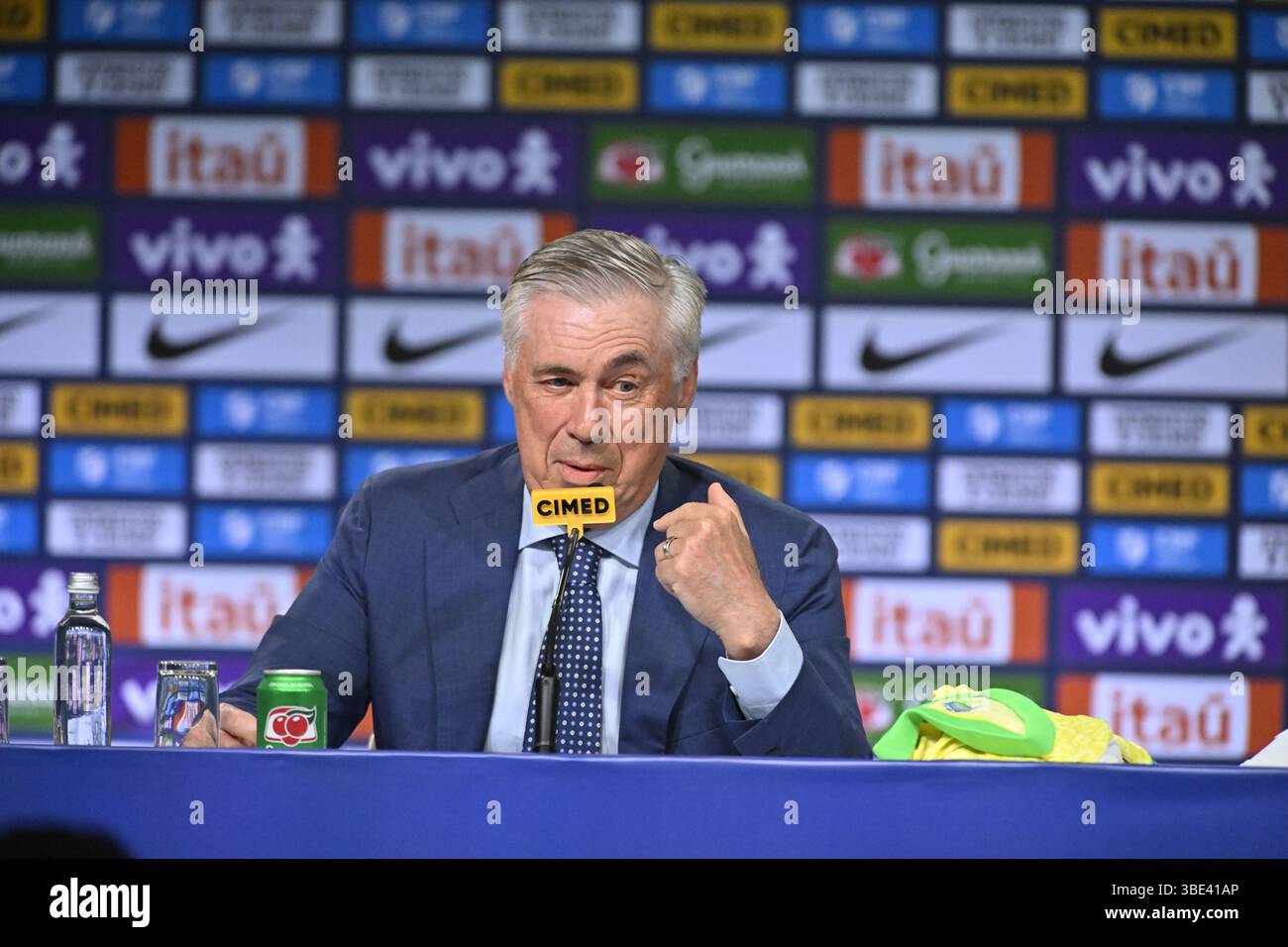 Rio de Janeiro-Brazil, May 26, 2025, Carlo Ancelotti, new coach of the ...