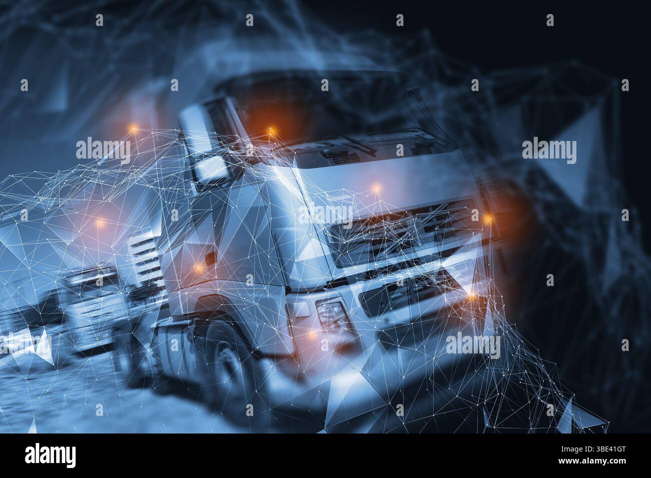 Autonomous cargo container transport system hi-res stock photography ...