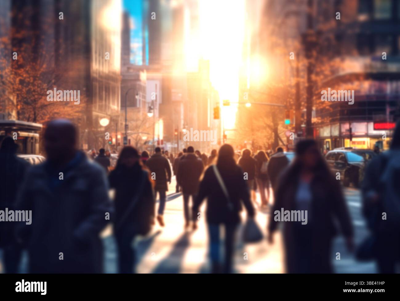 Anonymous crowd of people walking street.Crowds and citizens shoppers ...