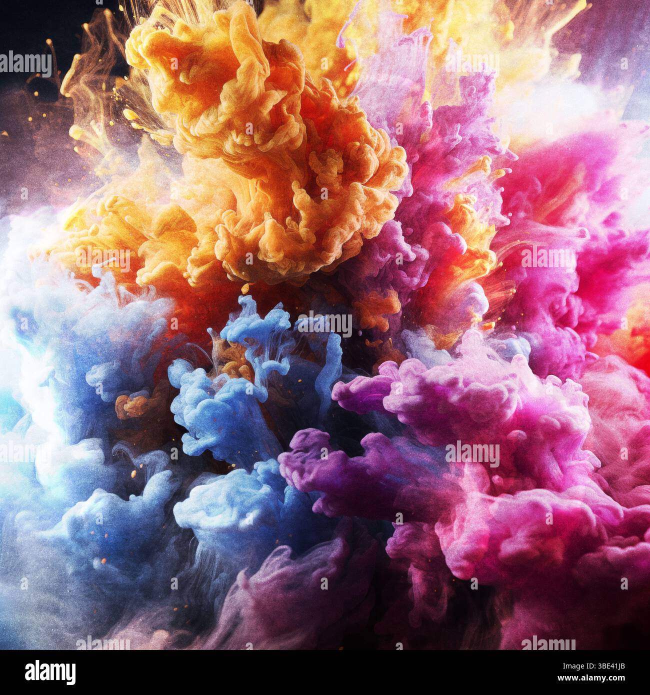 Explosion of vibrant colors hi-res stock photography and images - Alamy