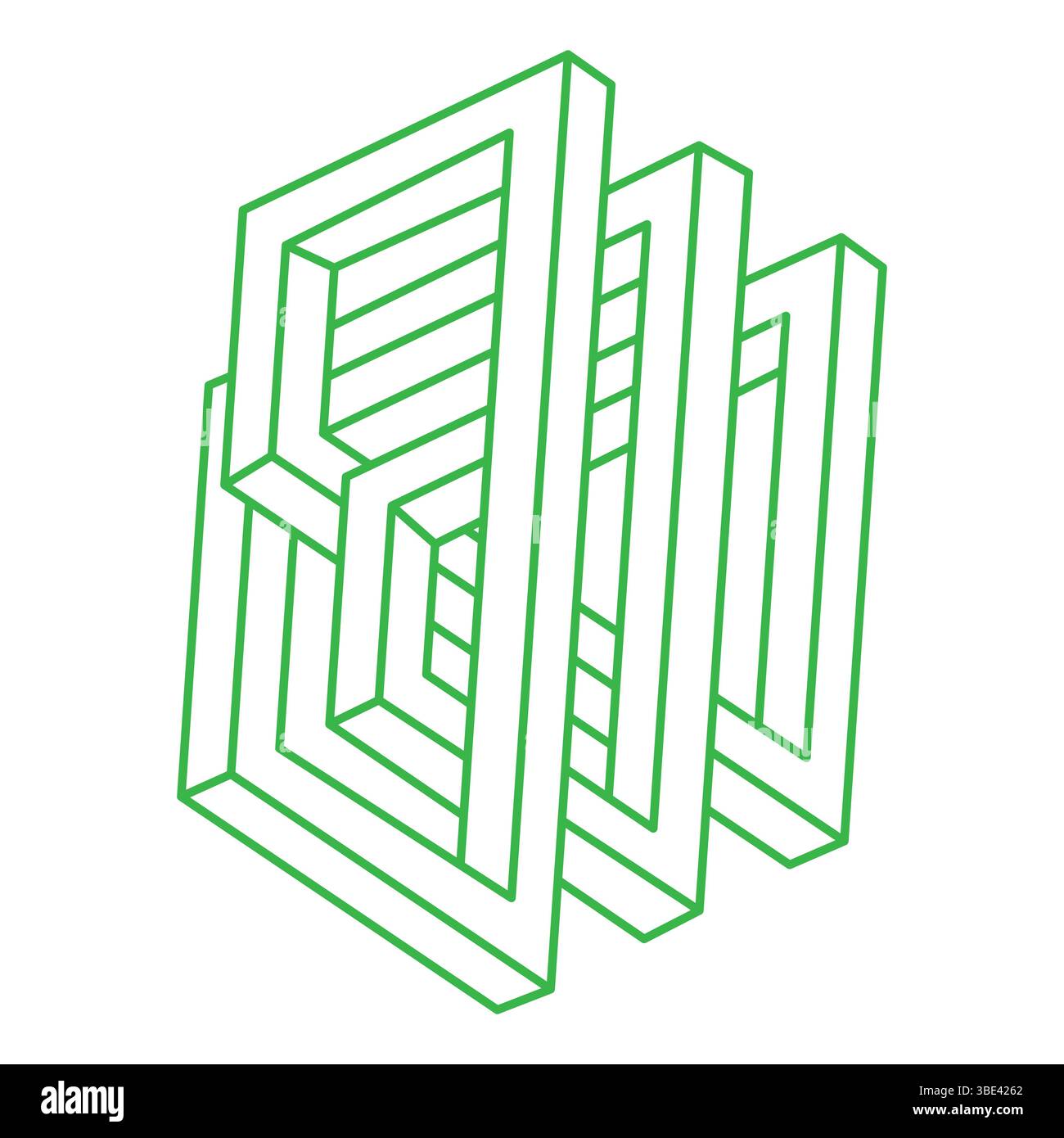Illusion shapes. 3d geometry. Optical illusion figures. Sacred geometry ...