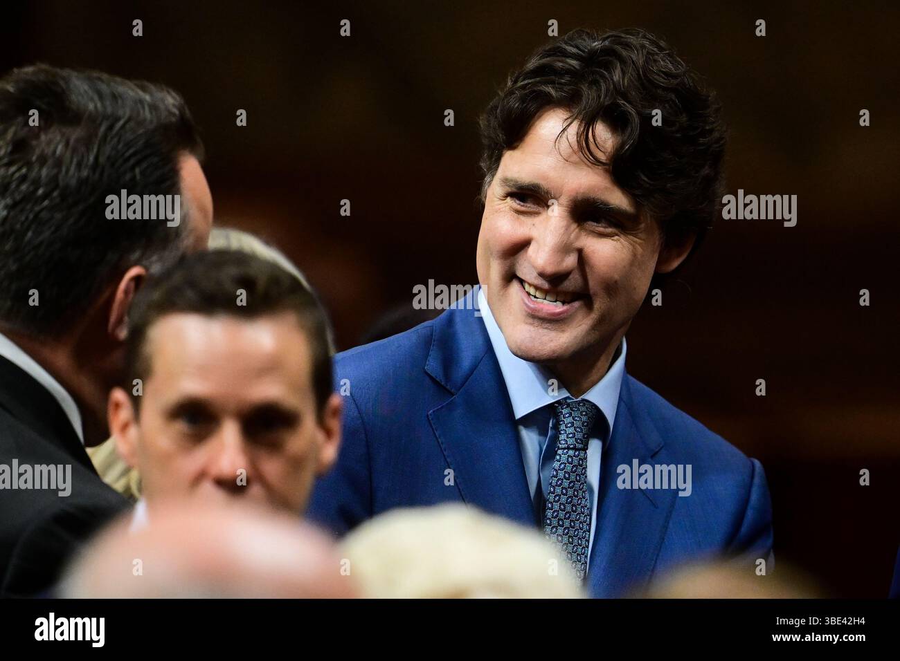 Former Prime Minister of Canada Justin Trudeau on the Senate floor ...