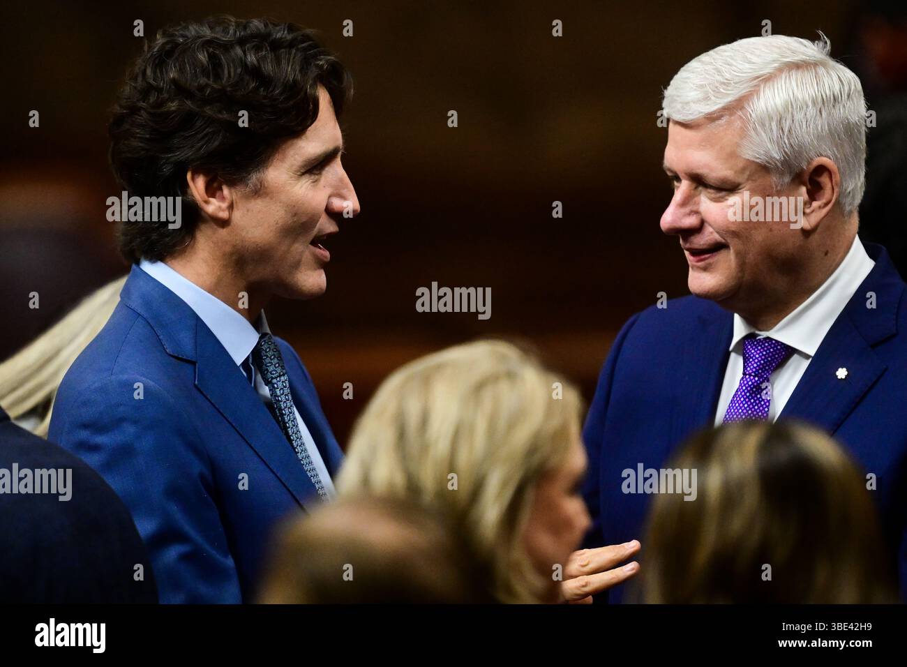 Former Prime Minister of Canada Justin Trudeau on the Senate floor ...
