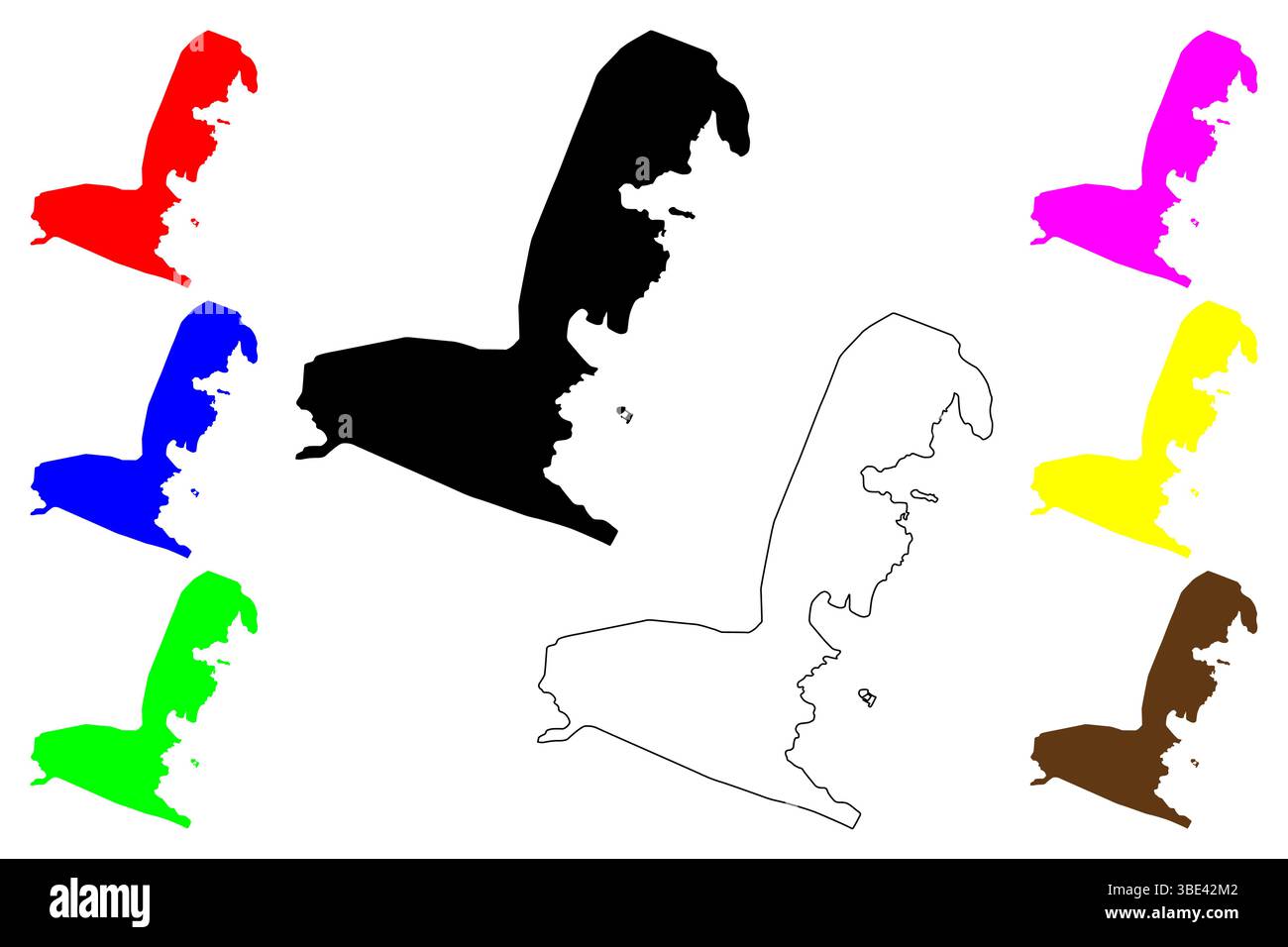 Vector map of kota baru hi-res stock photography and images - Alamy