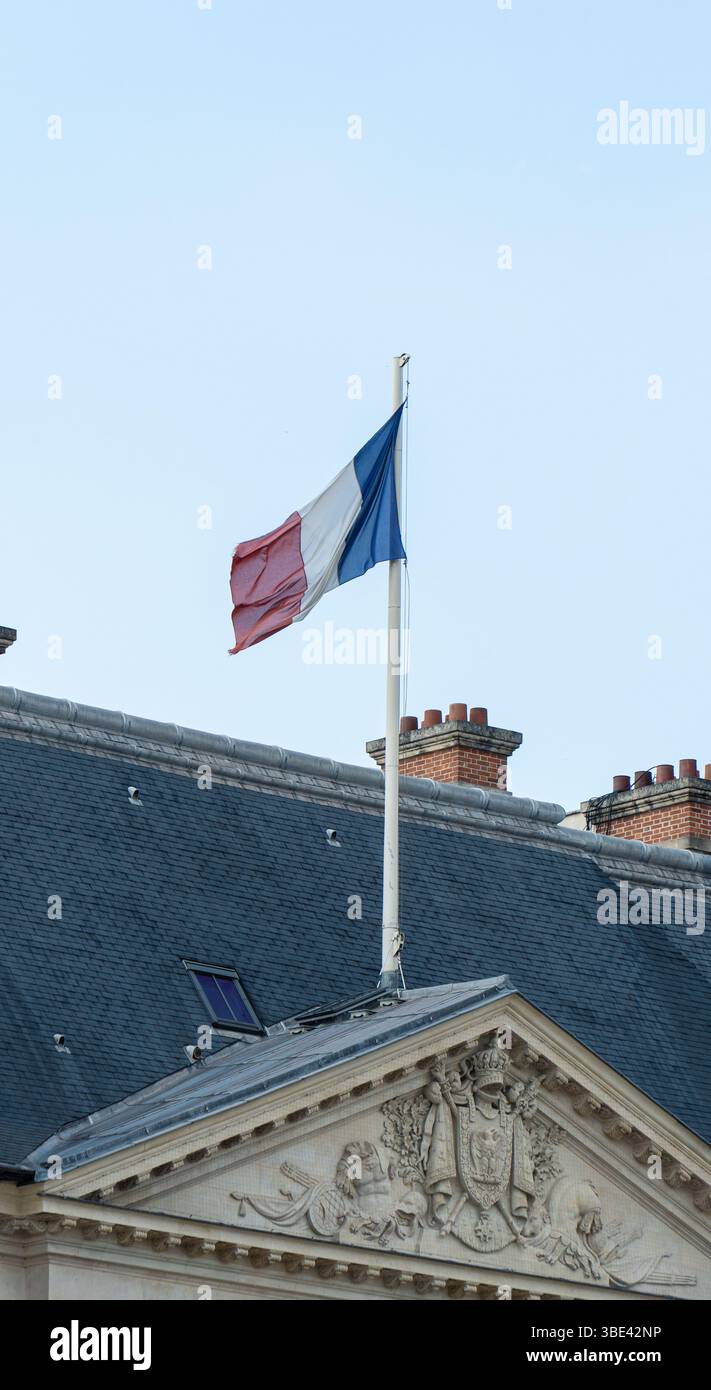 Tricolor flag france waving in hi-res stock photography and images - Alamy