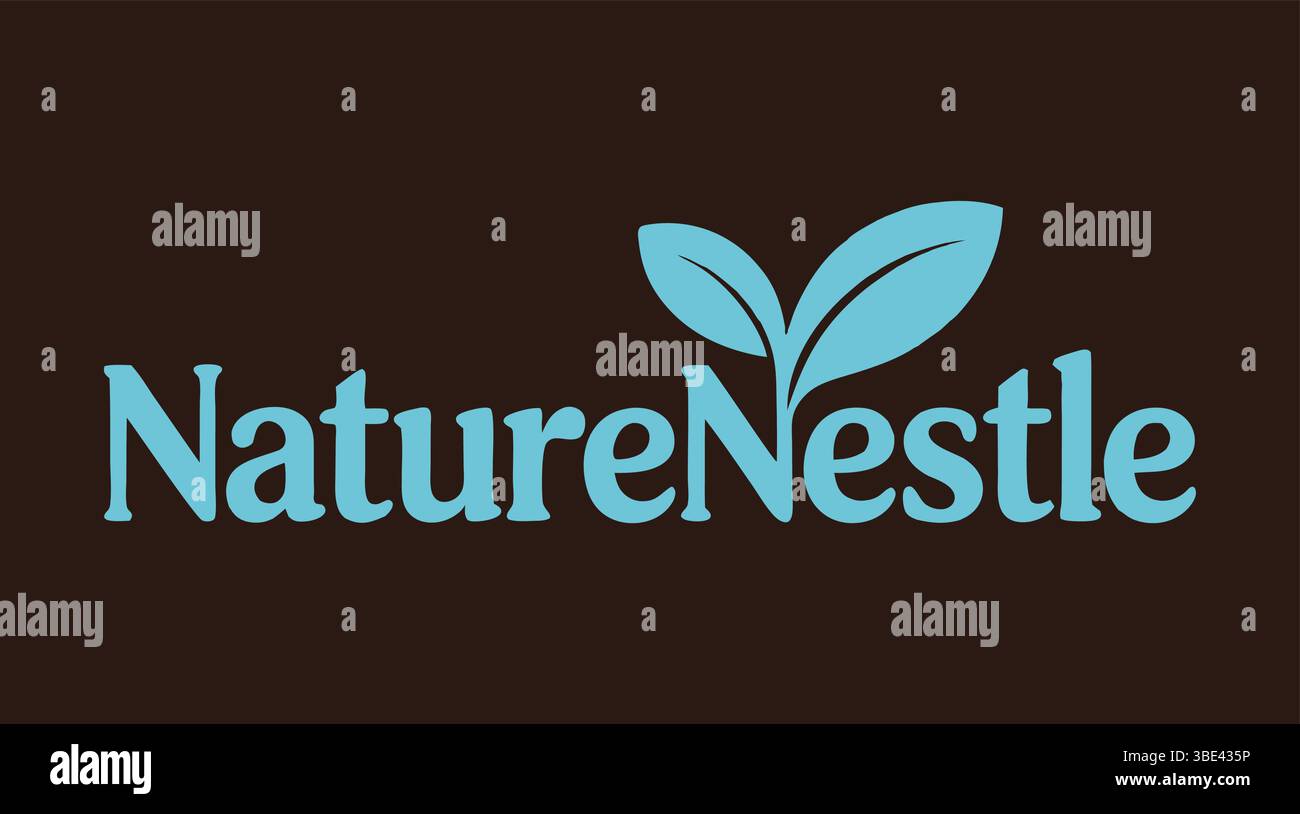 NatureNestle Logo - Natural and Organic Brand Stock Vector Image & Art ...