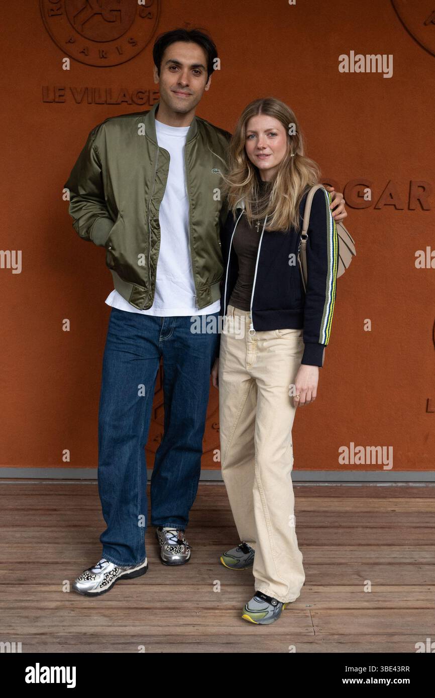 Paris, France. 27th May, 2025. Thomas Tears and Pauline La Poney take a ...