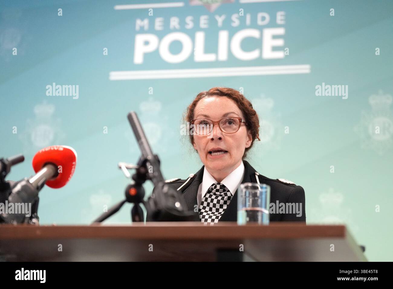 Assistant Chief Constable Jenny Sims from Merseyside Police speaking ...