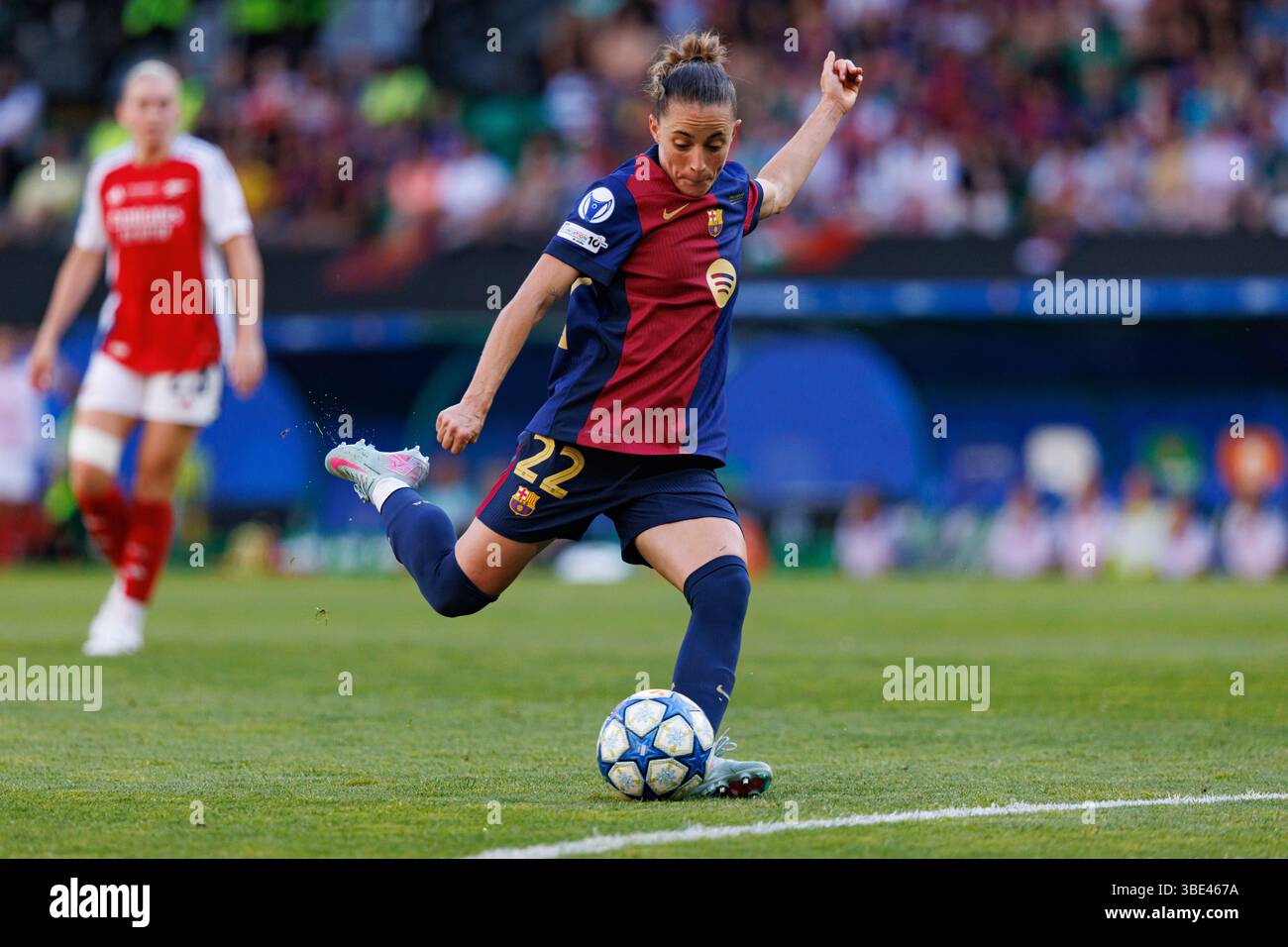 Ona Battle seen during UEFA Womens Champions League 2025 final game ...