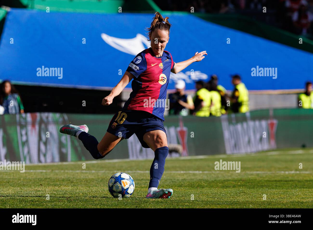 Caroline Graham Hansen seen during UEFA Womens Champions League 2025 ...