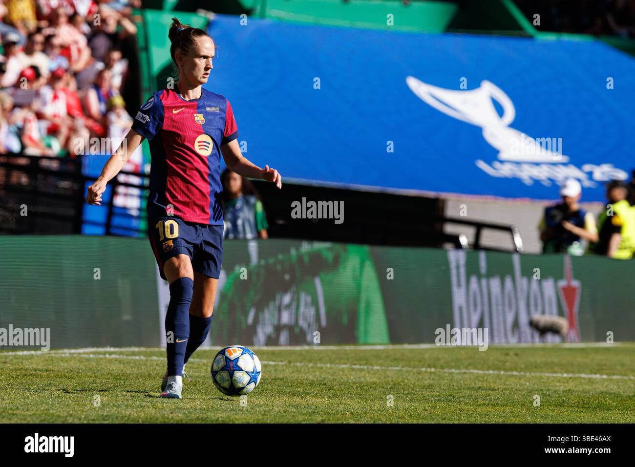 Caroline Graham Hansen seen during UEFA Womens Champions League 2025 ...