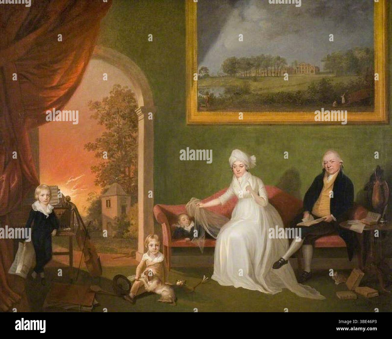 James Millar (1735-1805) - Robert Mynors and His Family Stock Photo - Alamy