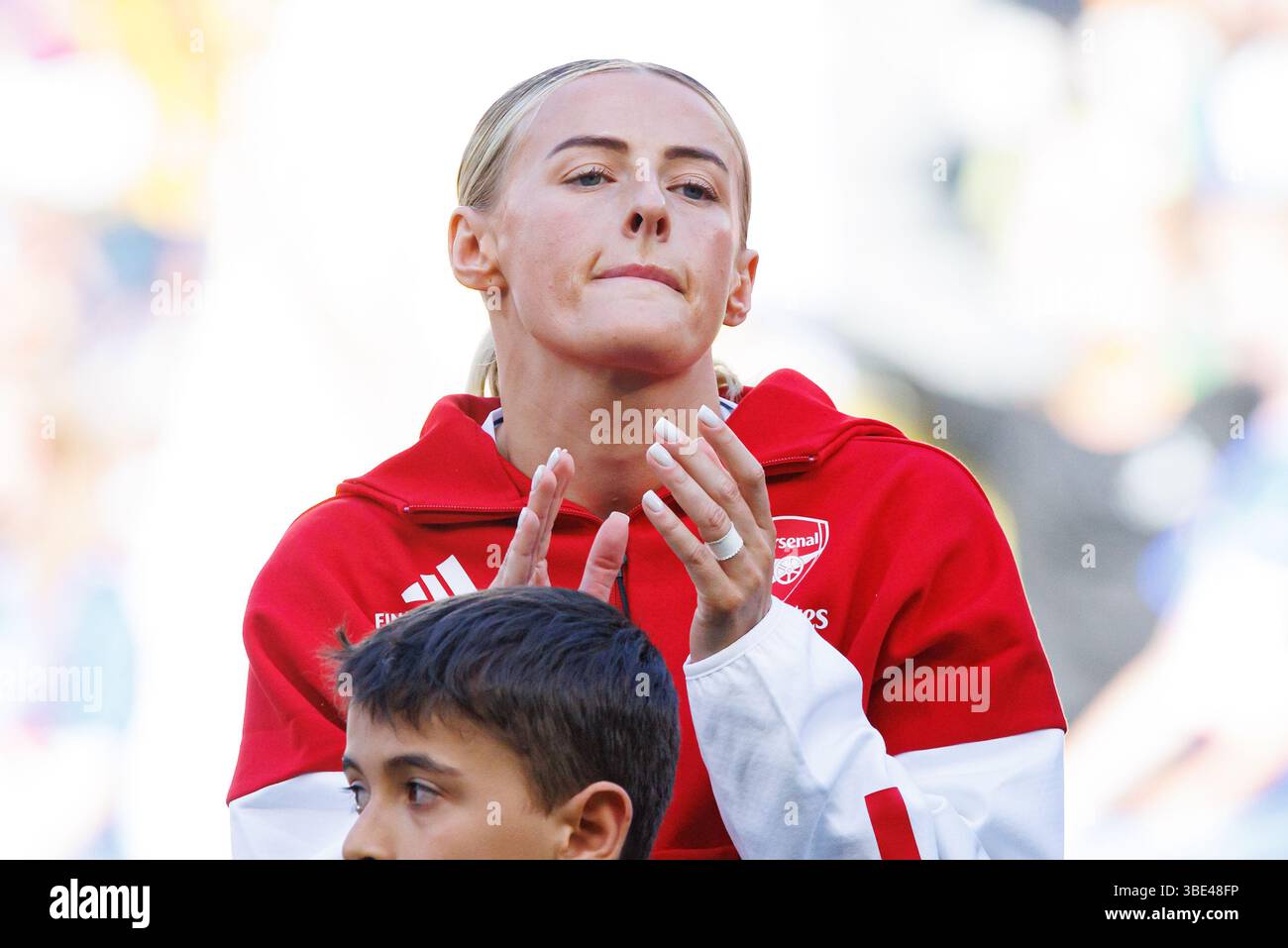 Chloe Kelly seen during UEFA Womens Champions League 2025 final game ...