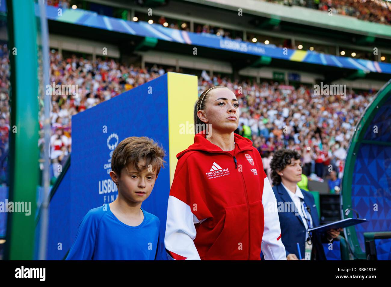 Katie McCabe seen during UEFA Womens Champions League 2025 final game ...