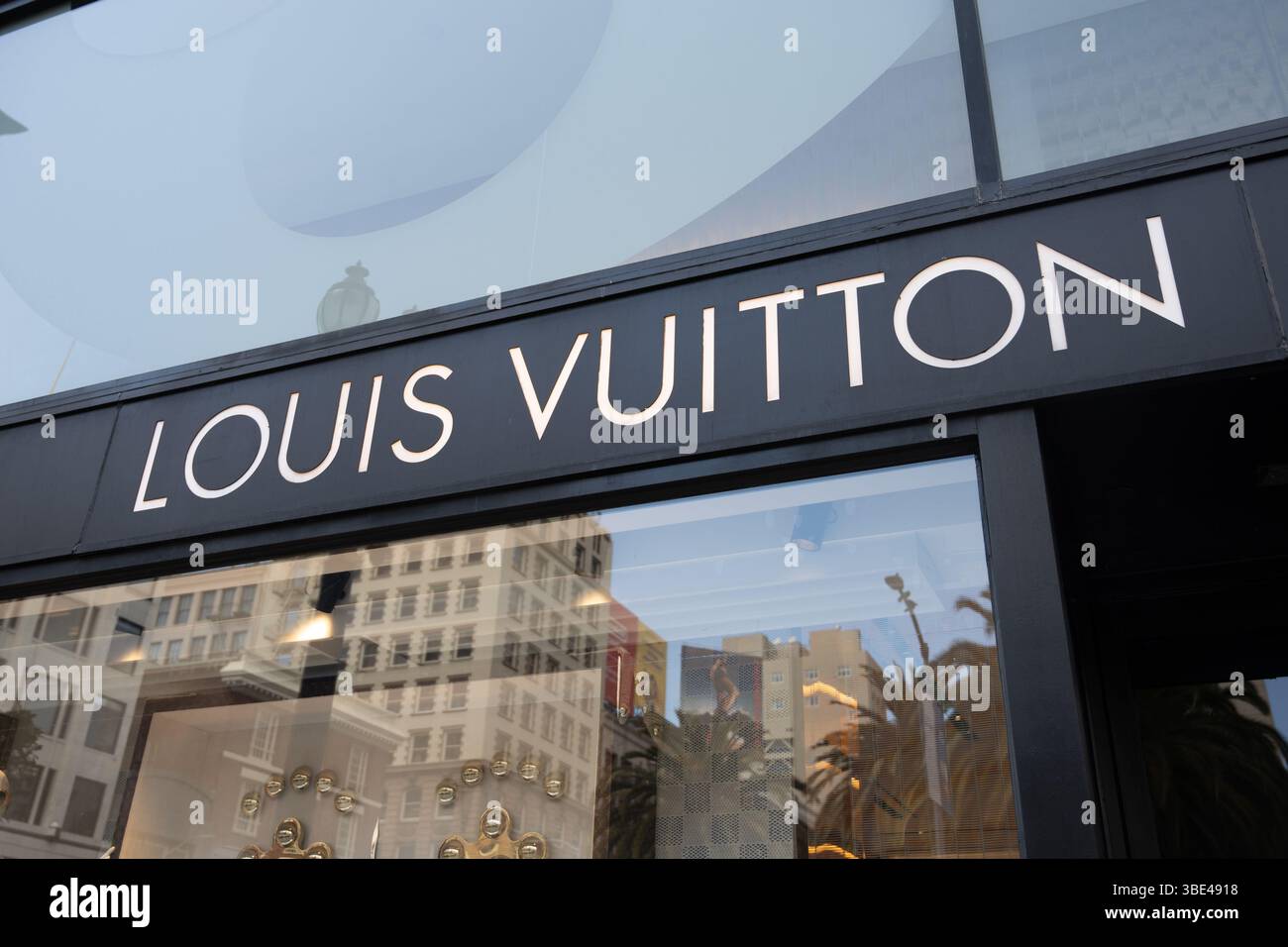 San Francisco, United States. 13th May, 2025. Close-up of Louis Vuitton ...