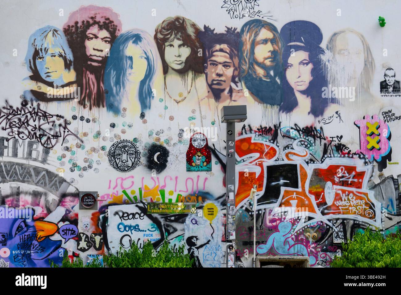 The 27 Club street mural in Florentin neighbourhood, Tel Aviv by John ...