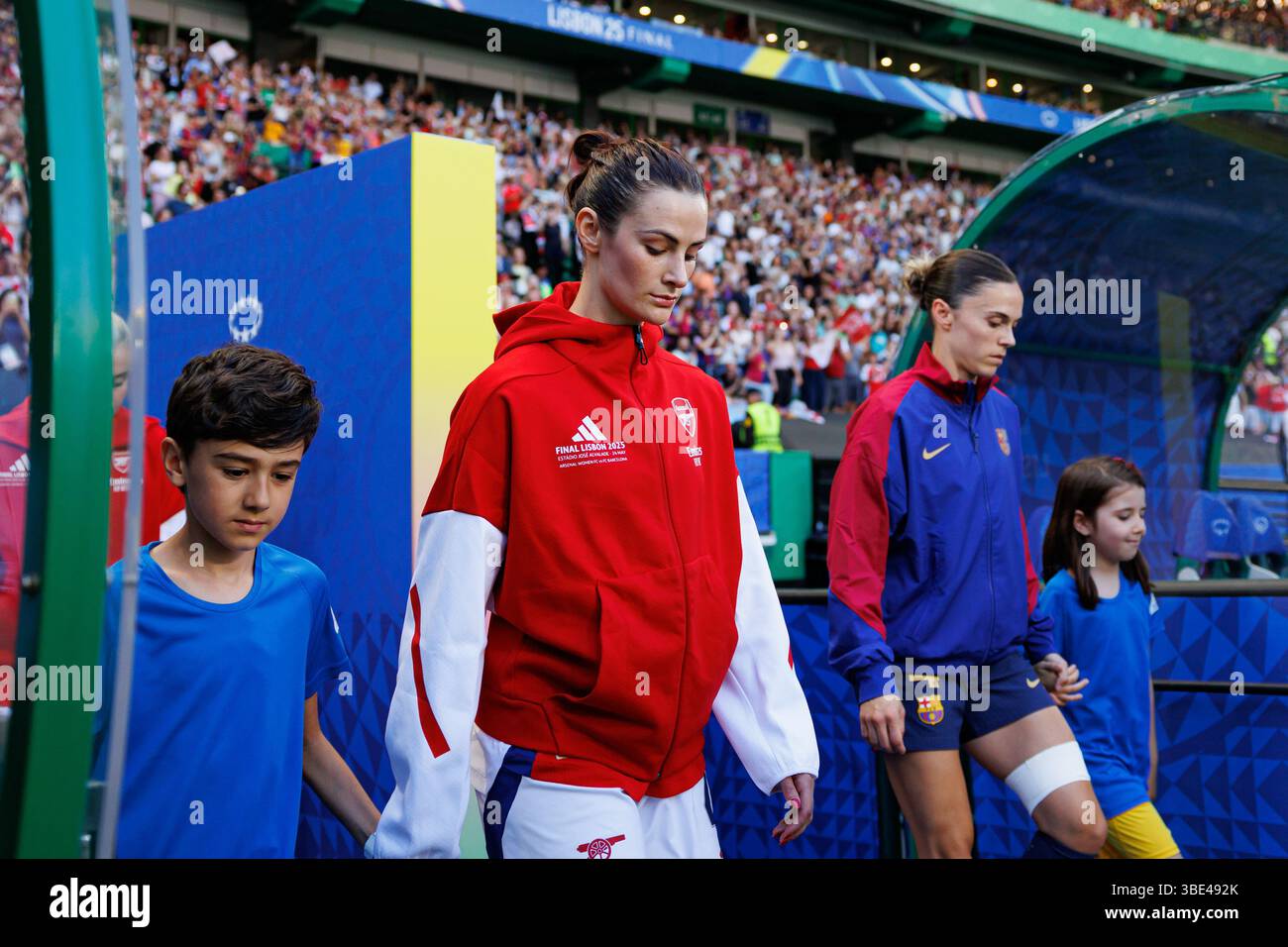 Emily Fox seen during UEFA Womens Champions League 2025 final game ...